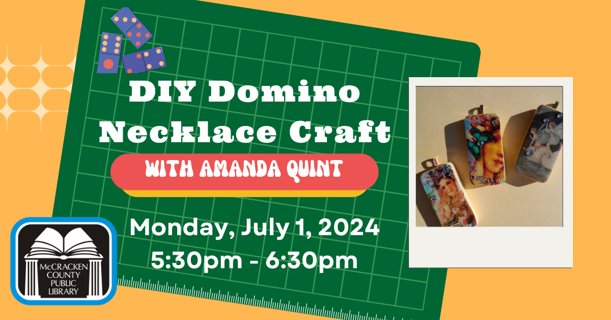 DIY Domino Necklace Craft | McCracken County Public Library