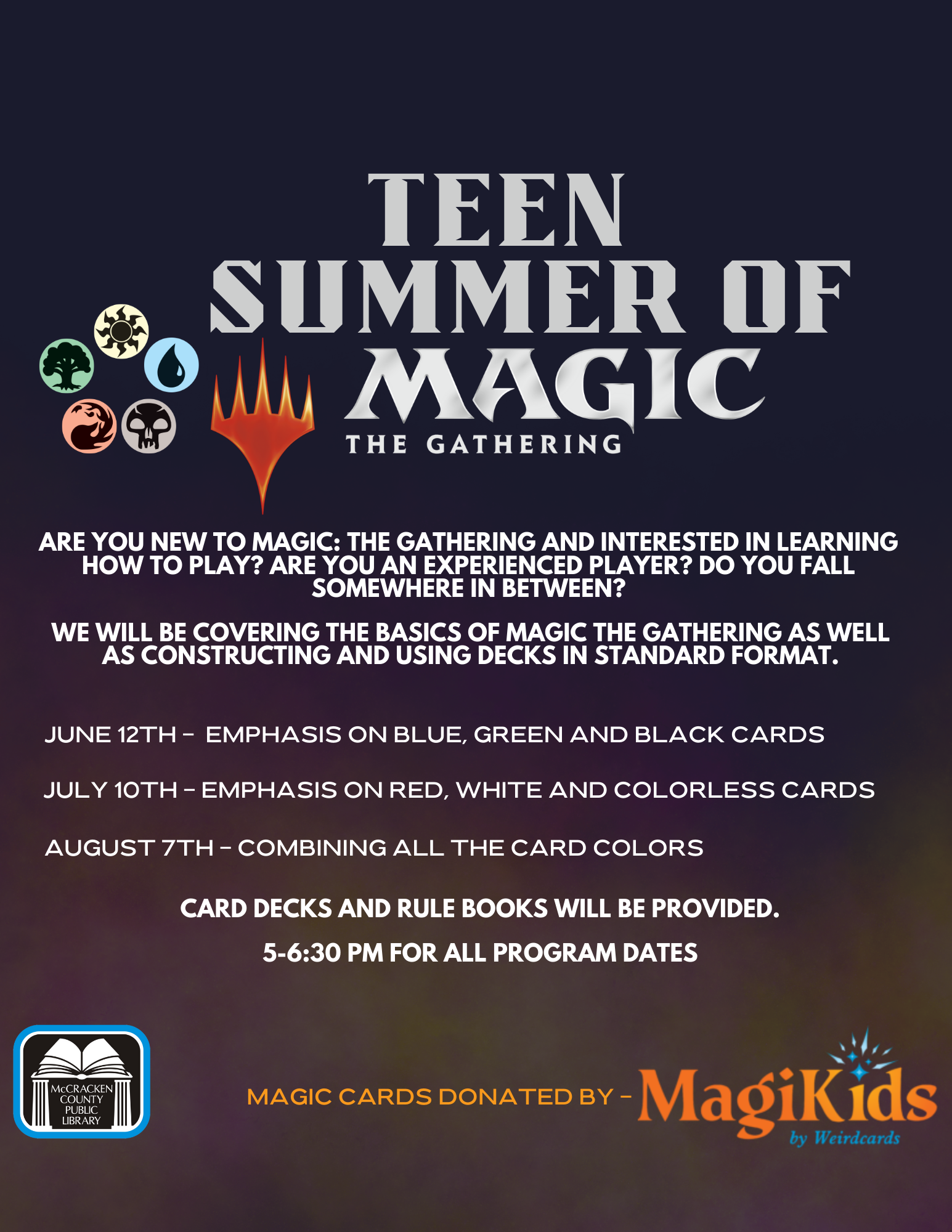 Teen Summer of Magic (the Gathering) | McCracken County Public Library